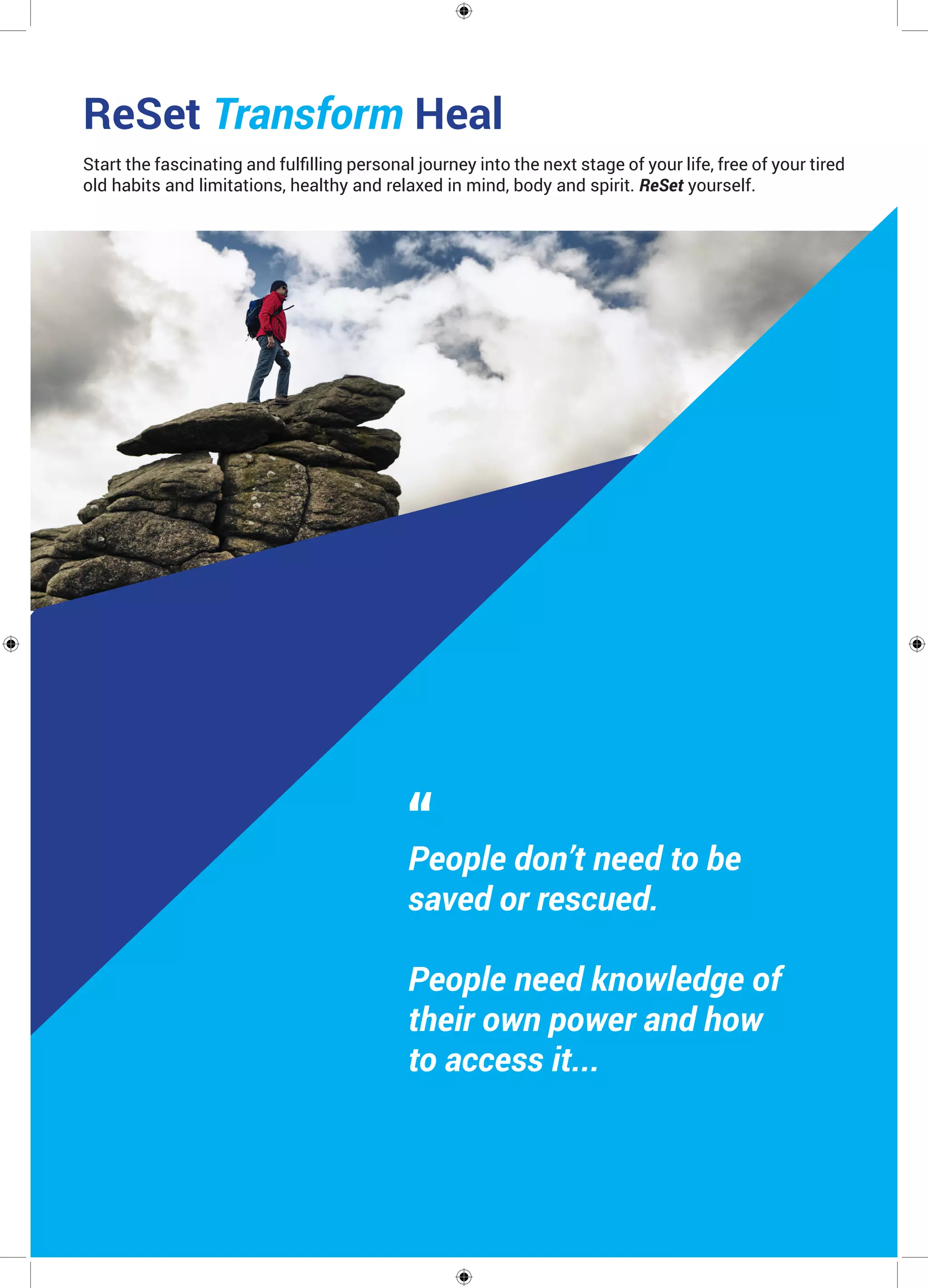 Reset Transform Heal Brochure | PDF | Holistic Health | Alternative ...