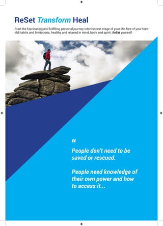 Reset Transform Heal Brochure | PDF | Holistic Health | Alternative ...