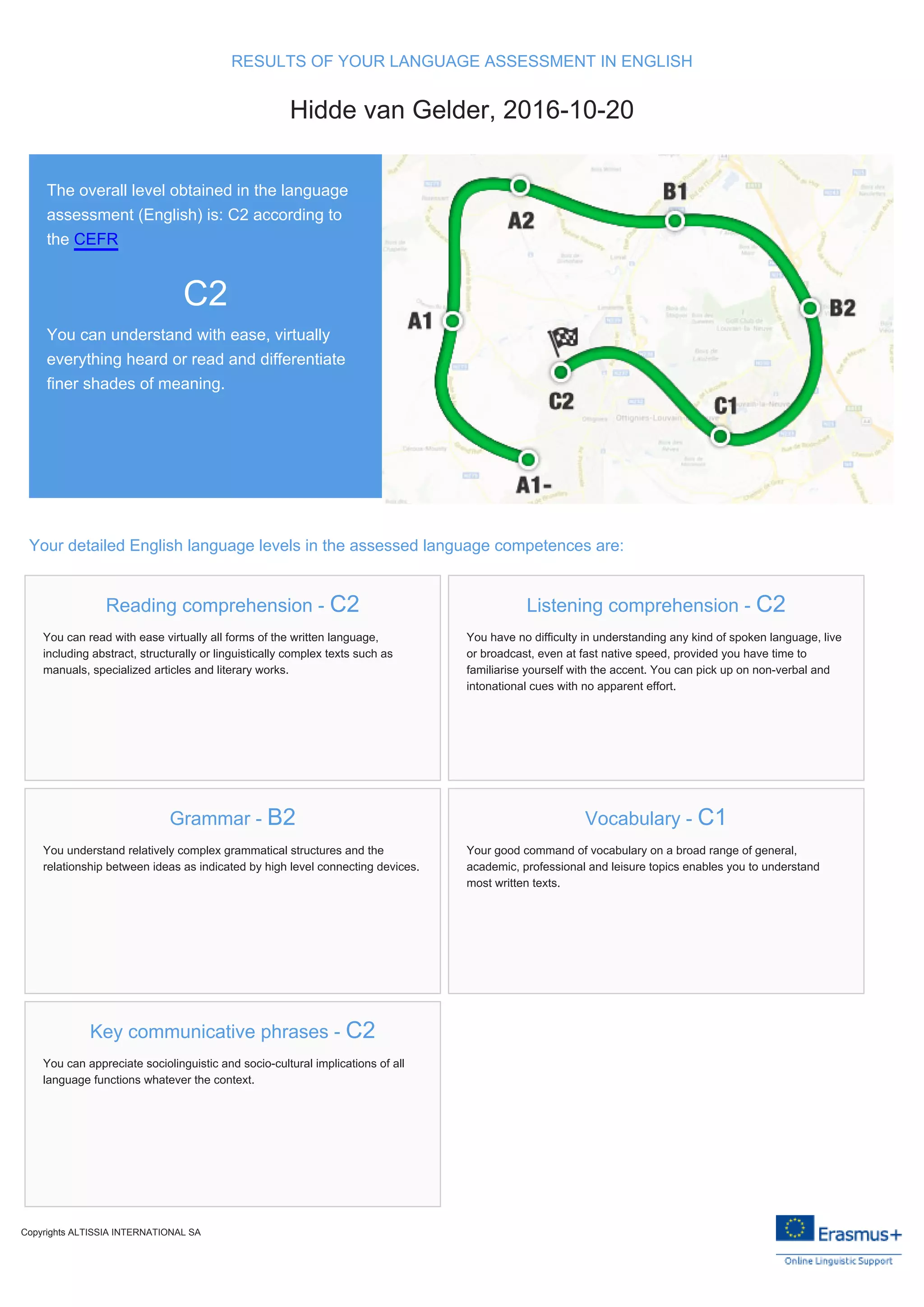 Erasmus+ language test C2 | PDF | Free Download