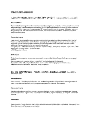 Gareth Troughton - Revised CV | DOCX