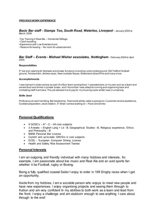 Gareth Troughton - Revised CV | DOCX