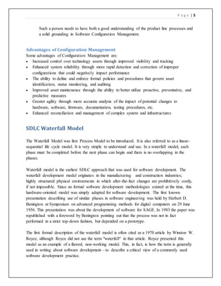 Configuration Management Report | DOCX