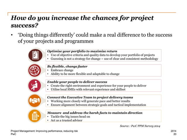 project management: improving performance, reducing risk | PPTX