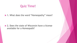 Homeopathy Final Version | PPT