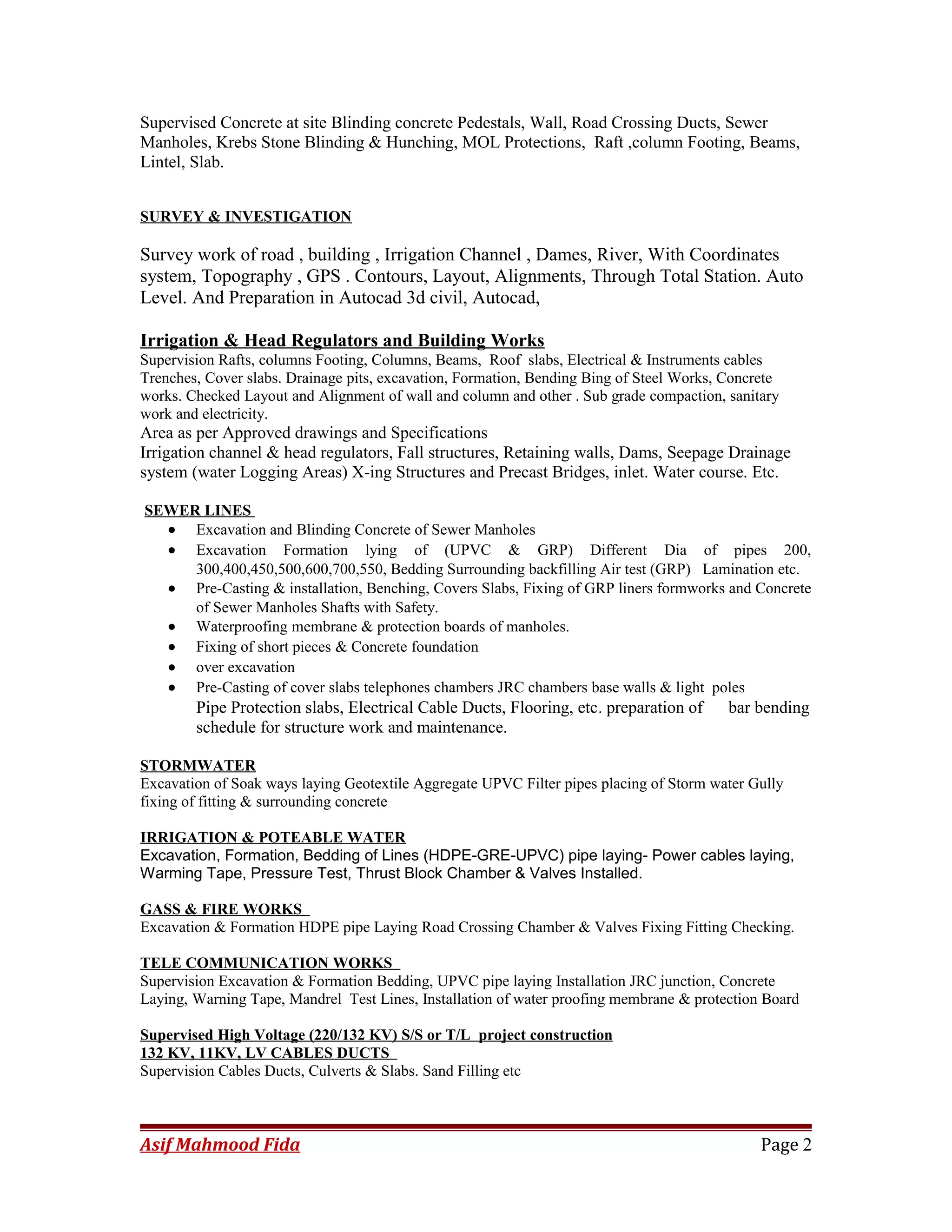 CV ASIF MAHMOOD | PDF