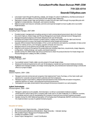 Dawn Duncan Resume 2017 | PDF