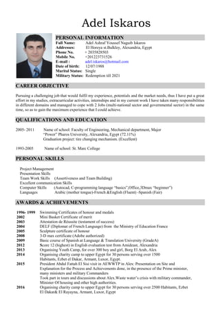 Adel Ashraf_cv 1.11.2016