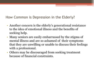 Depression in the Elderly | PPTX