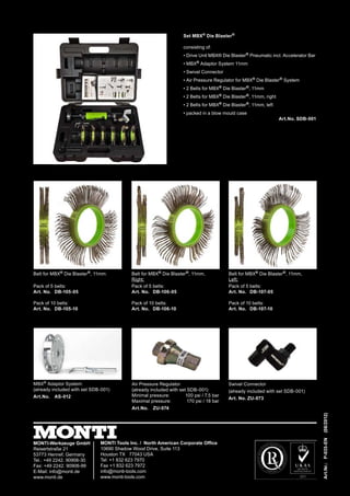 MONTI Die Blaster® - Product Brochure P-035-EN | PDF