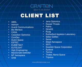Grafton Technology Presentation | PPT