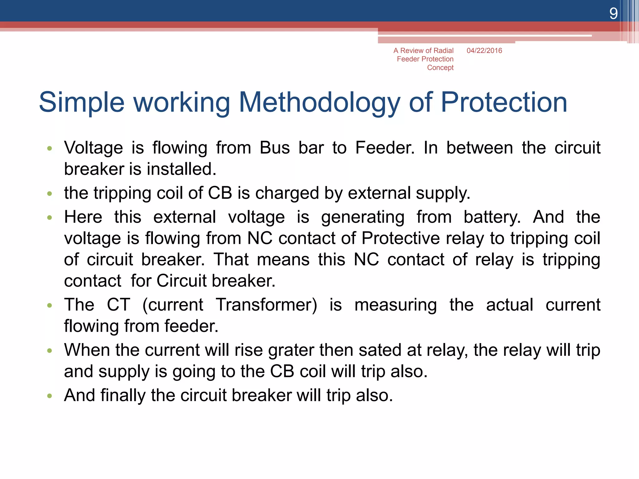 RADIAL FEEDER PROTECTION PANEL DEVELOPMENT | PPTX