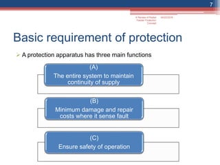 RADIAL FEEDER PROTECTION PANEL DEVELOPMENT | PPTX