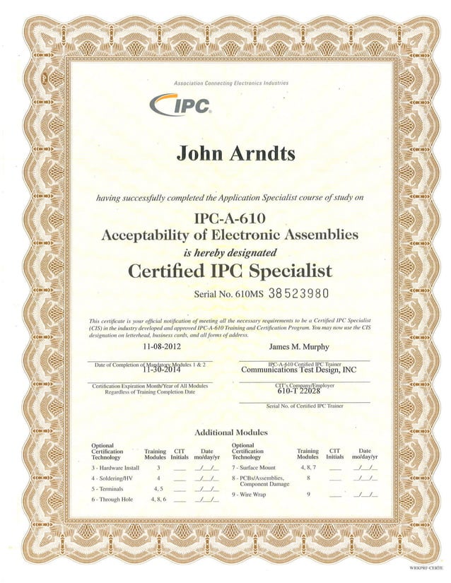 IPC 610 | PDF