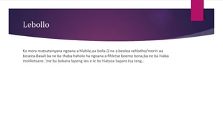 Tlhaho_le_kholo_ea_ngoana_Mosotho.pptx
