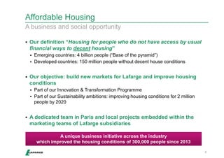 Lafarge Affordable Housing Oct14 | PDF