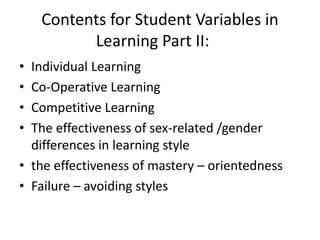 Psychology of Learning | PPTX