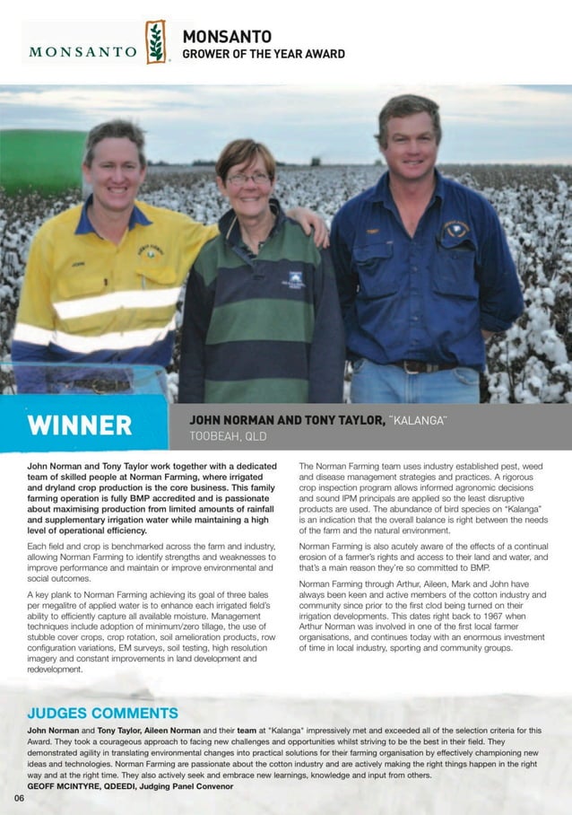 Norman Farming Only, Awards Booklet | PDF