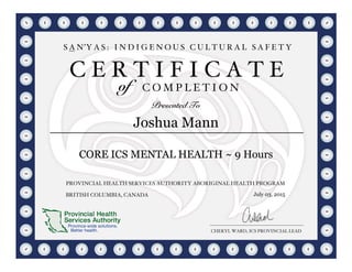 ICS Certificate | PPT