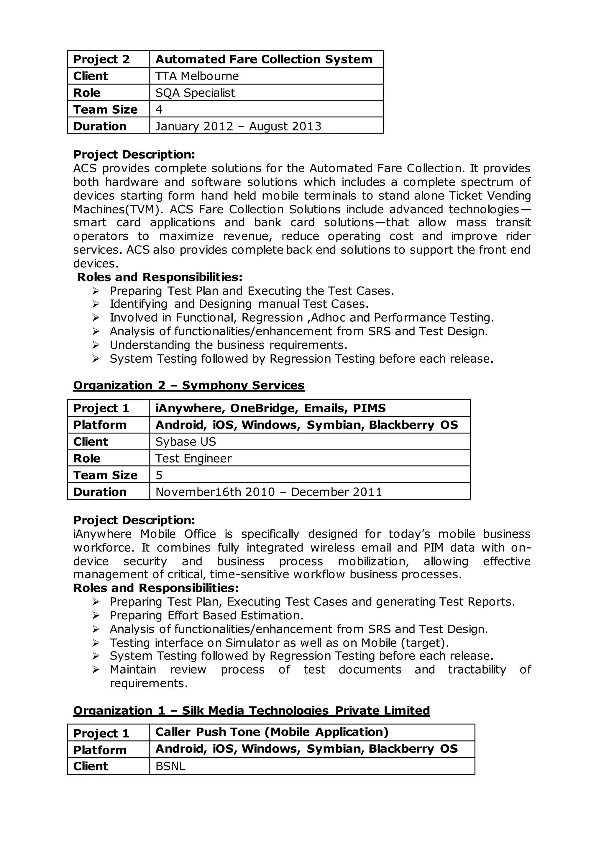 Kaveri Resume_QA | DOCX | Computer Software and Applications | Computing