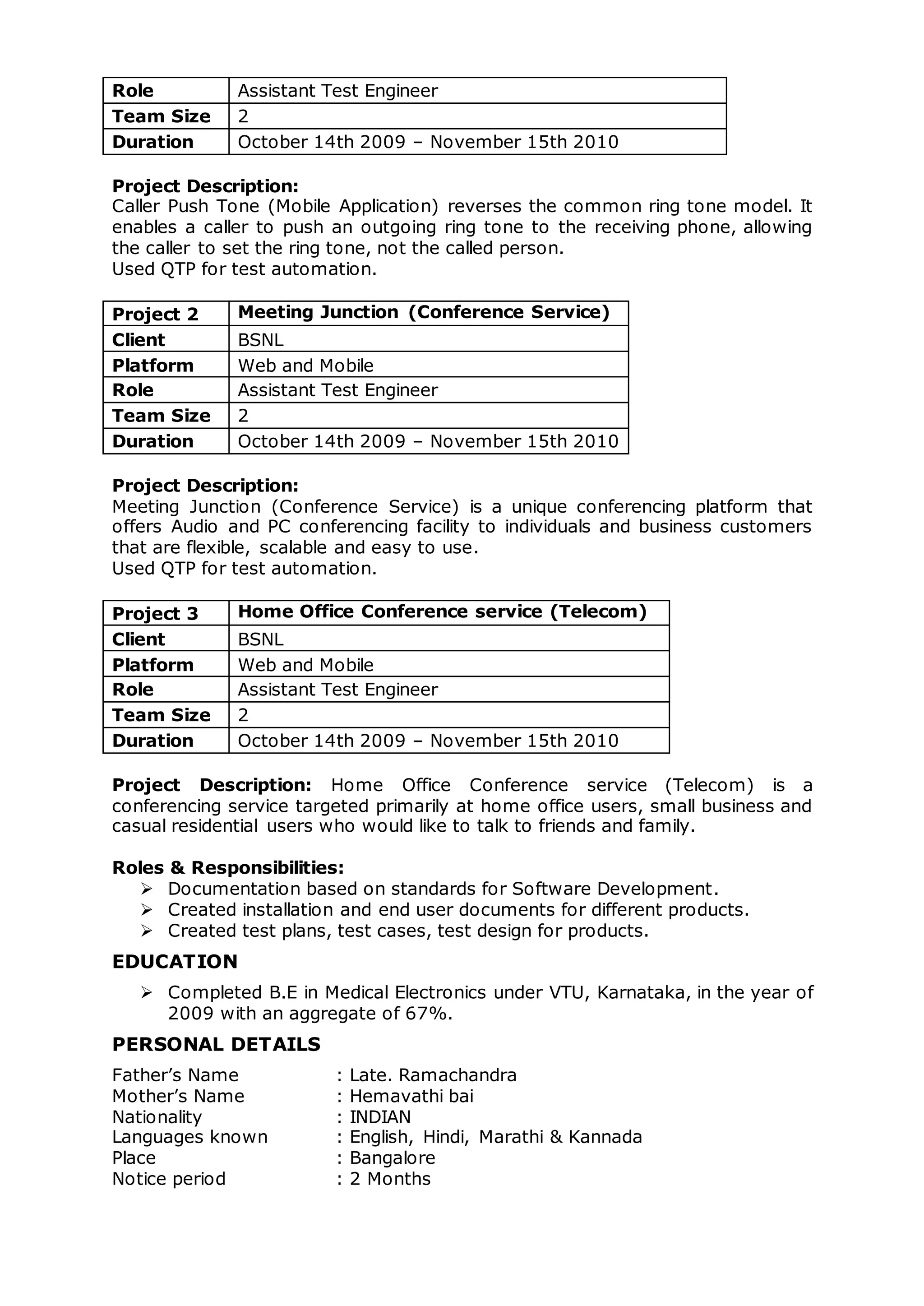 Kaveri Resume_QA | DOCX | Computer Software and Applications | Computing