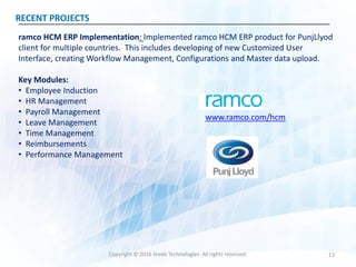 Sreeb Technologies - Corporate Overview | PPT