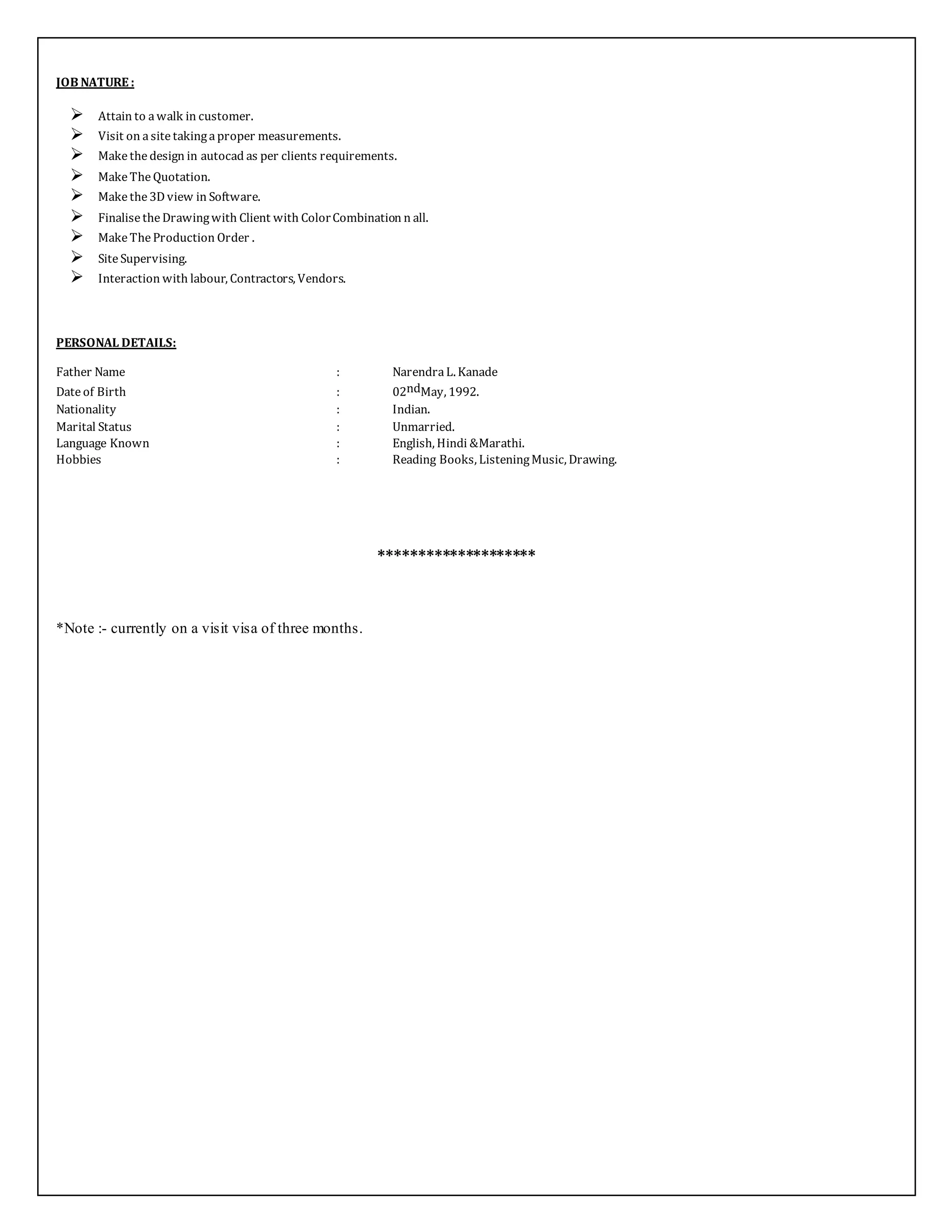 Ankita CV | DOCX