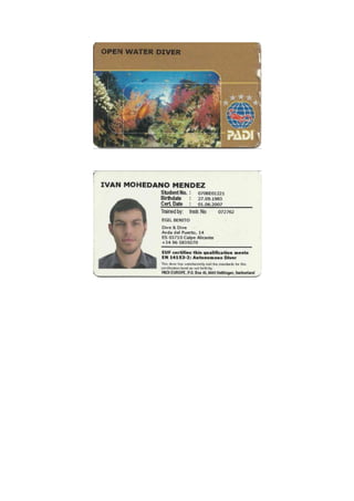SCUBA diving license | PDF
