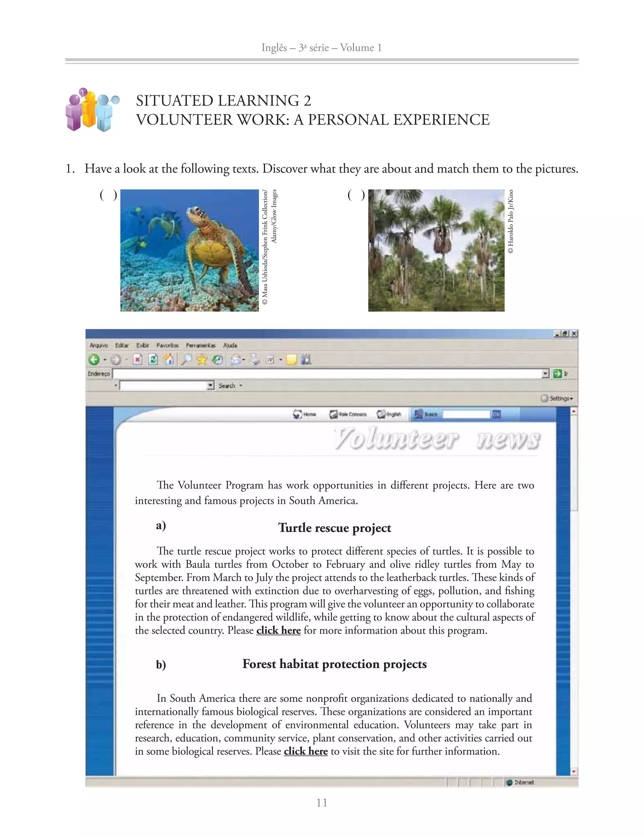 Caderno do Aluno Inglês 3 ano vol 1 2014-2017 | PDF