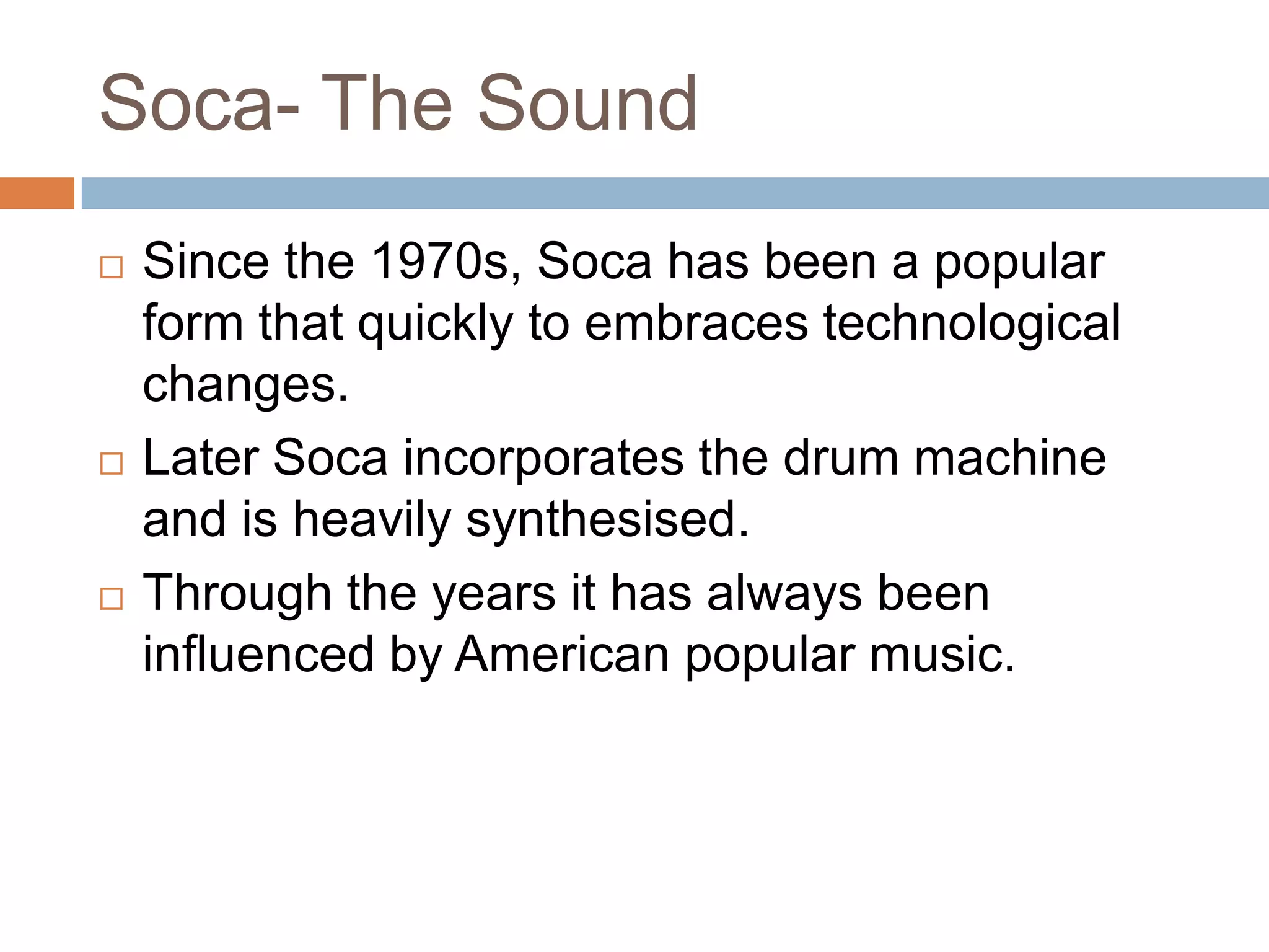 Calypso and Soca - History and Overview | PPT