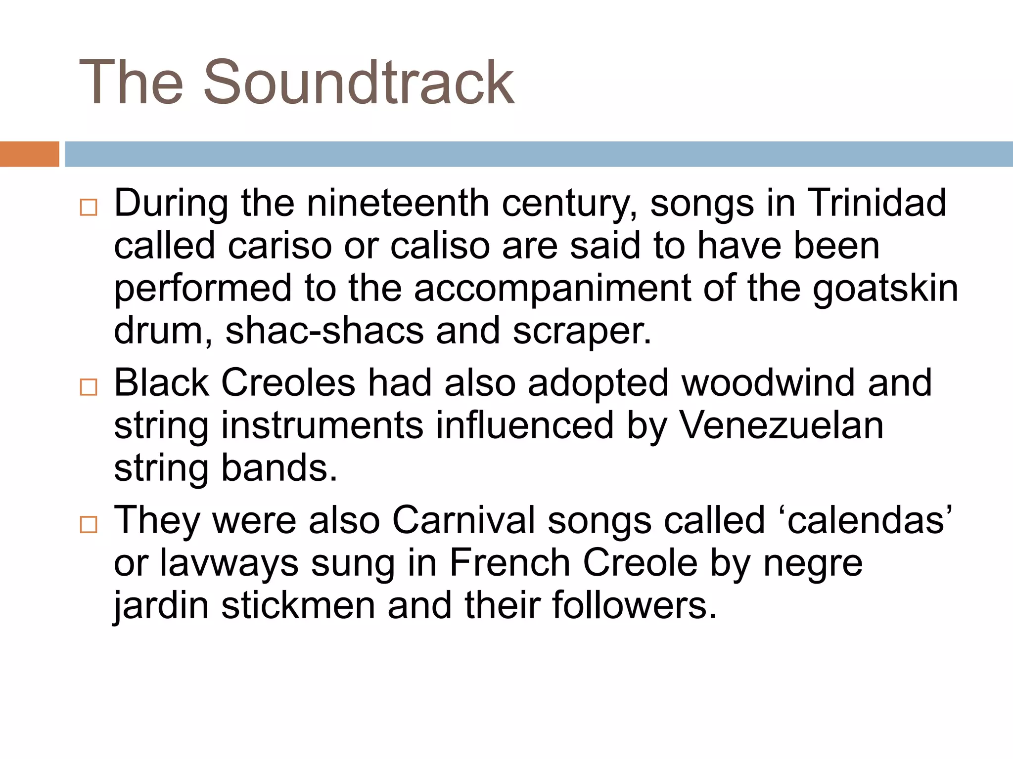 Calypso and Soca - History and Overview | PPT