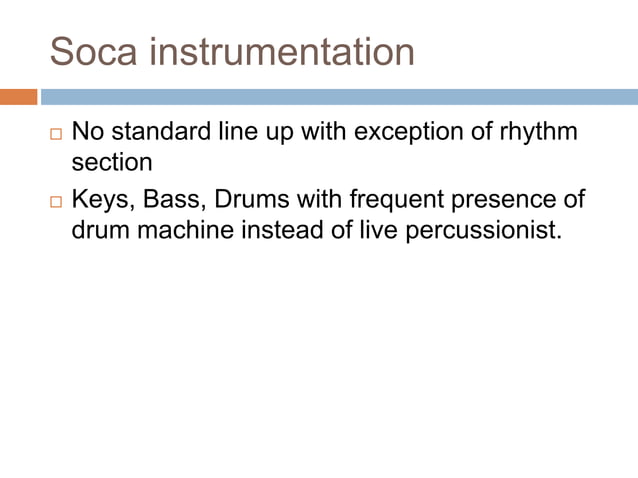 Calypso and Soca - History and Overview | PPT