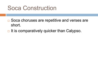Calypso and Soca - History and Overview | PPT