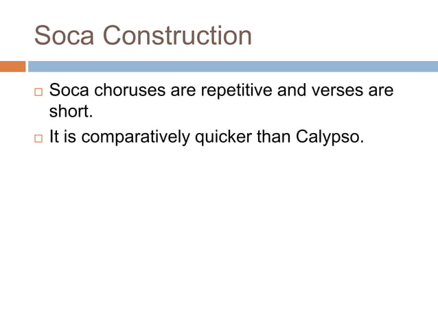 Calypso and Soca - History and Overview | PPT