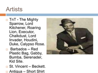 Calypso and Soca - History and Overview | PPTX