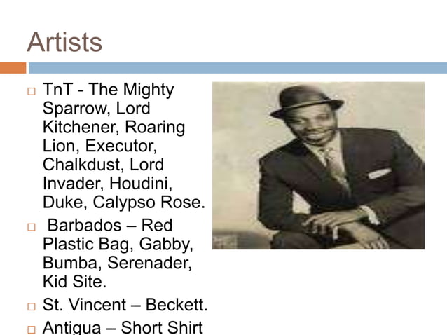 Calypso and Soca - History and Overview | PPT