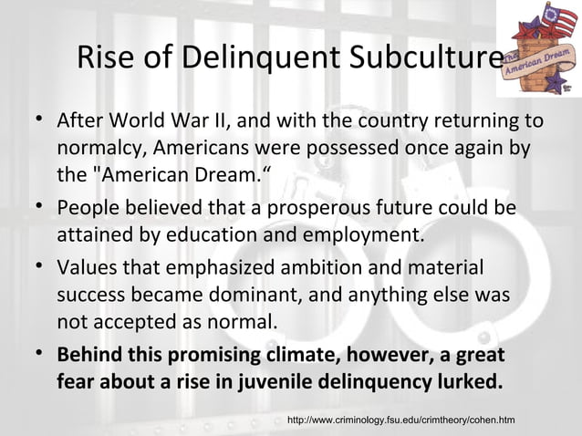Crime and Deviance - Subcultural Approach | PPT | Crime & Harmful Acts ...