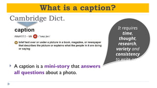 English Tutorial for Beginner in Writing Caption - 2122.ppsx