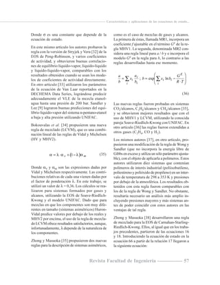Características y aplicaciones de las ecuaciones de estado | PDF
