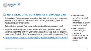 "Career Development at the University of Vienna" - Lucas Zinner | PPTX