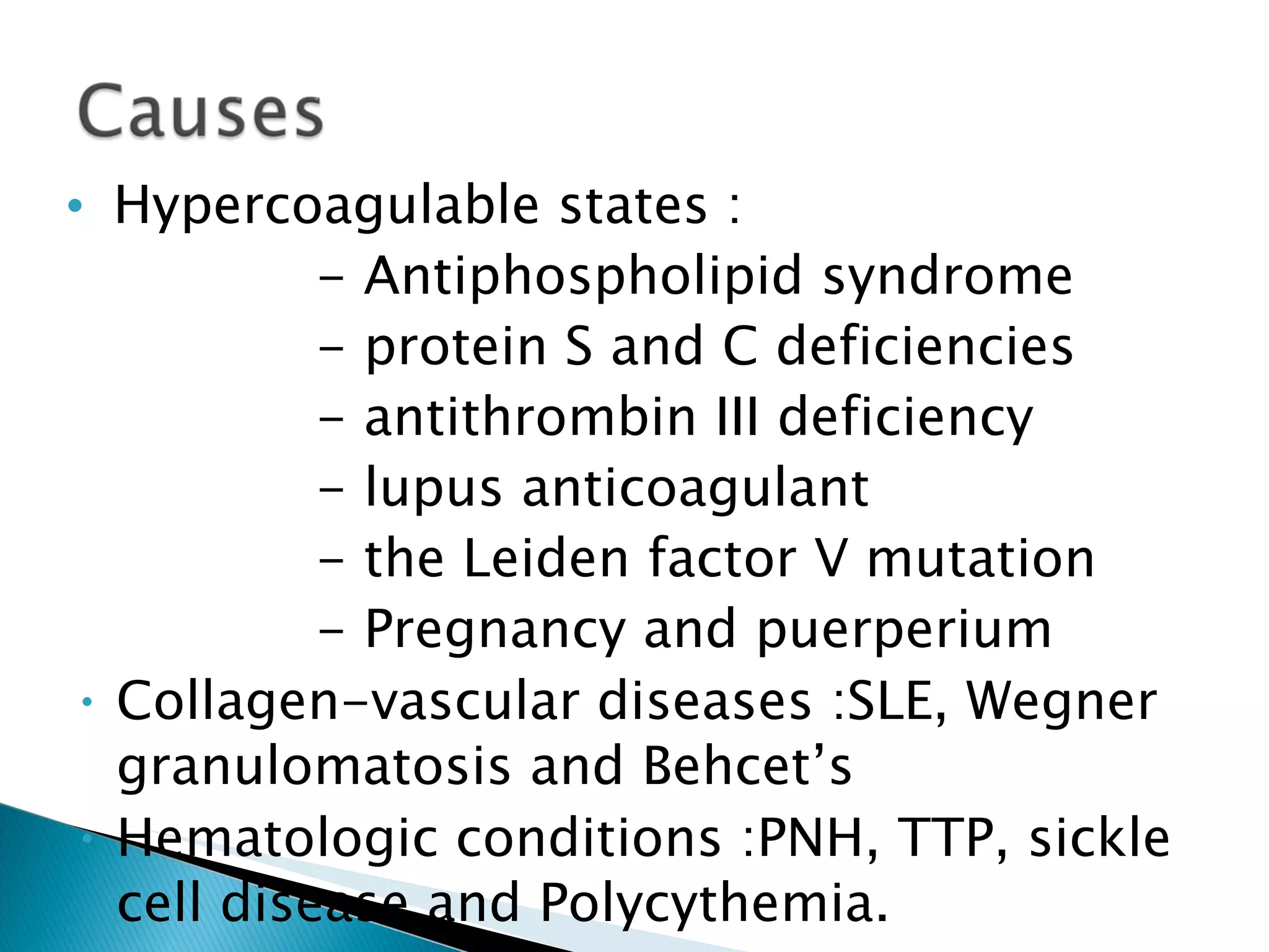 Cerebral Venous Thrombosis | PPT