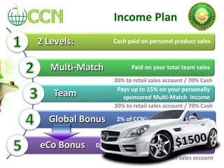 CCN MARKETING PLAN AND CASH FLOW | PPT