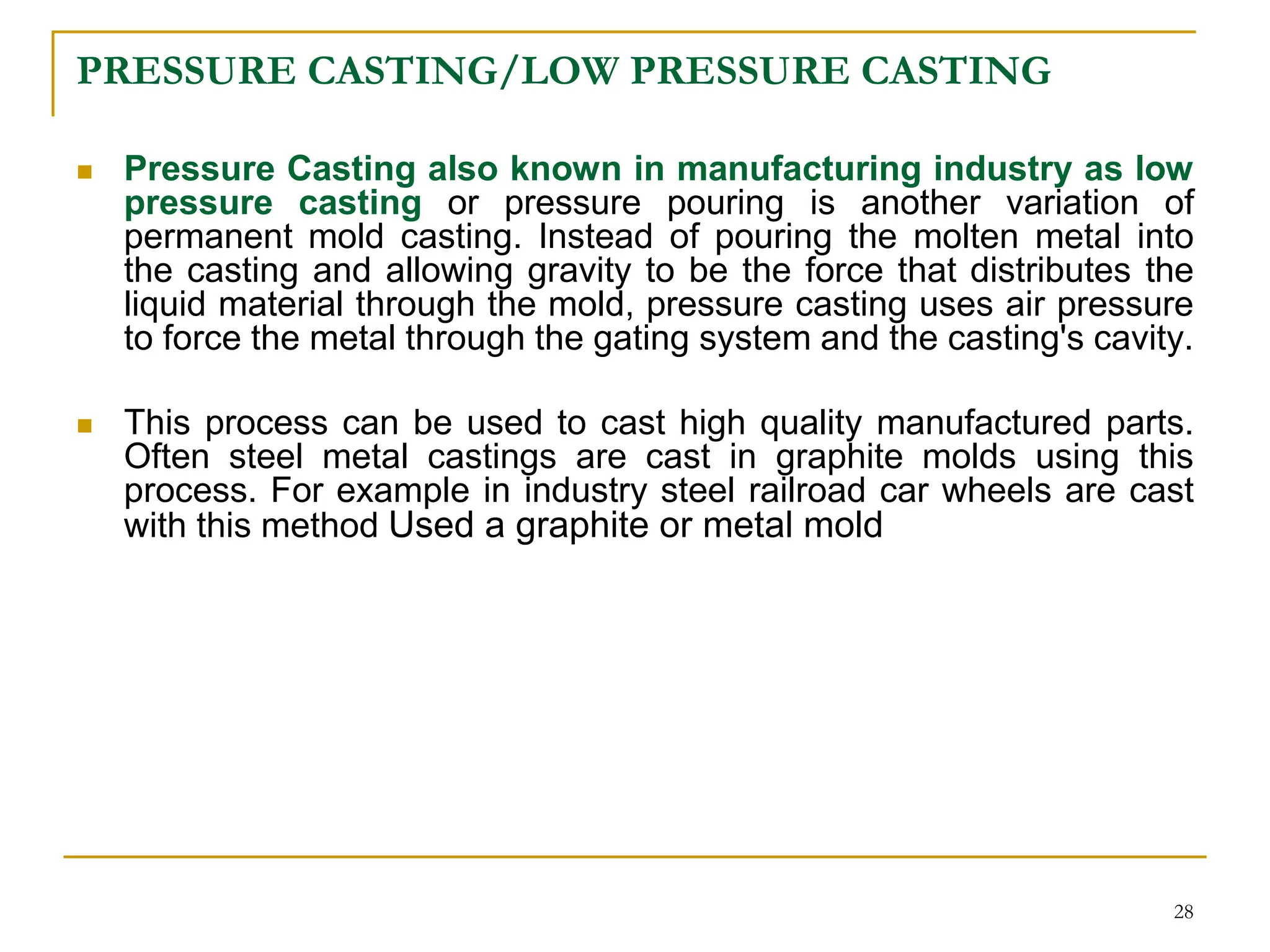 3 CASTING SECOND LECTURE.ppt | Chemistry | Science