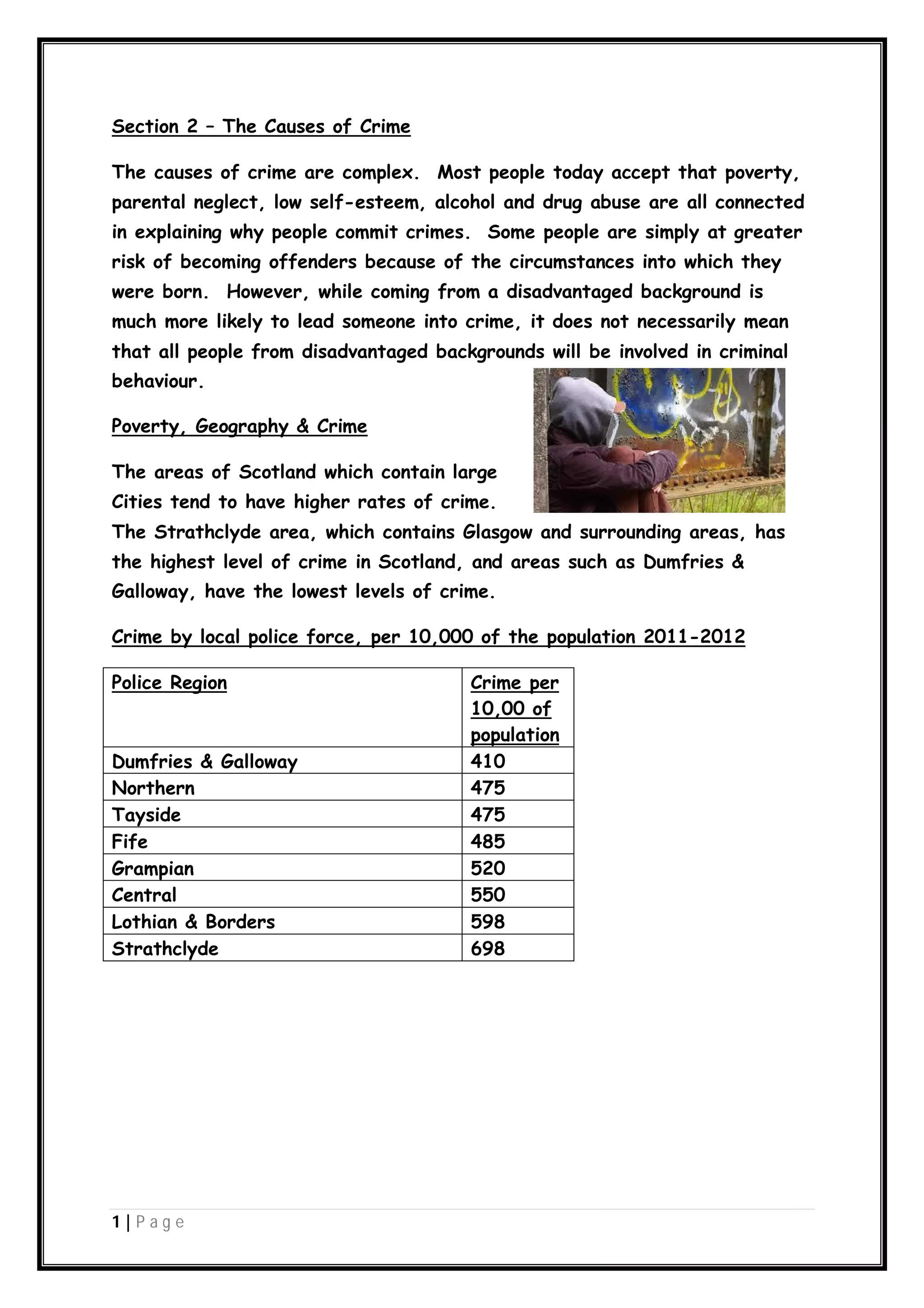 3 causes of crime | PDF