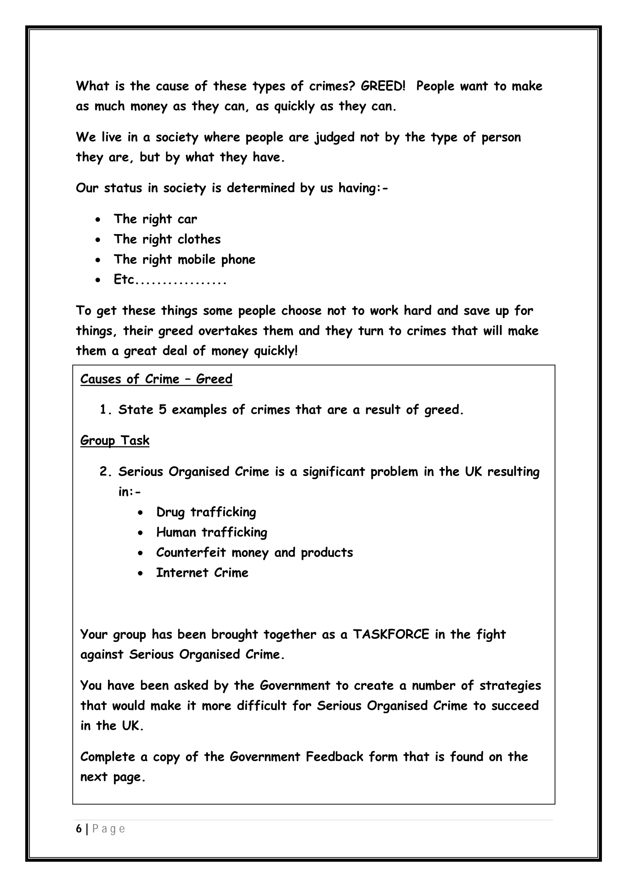 3 causes of crime | PDF