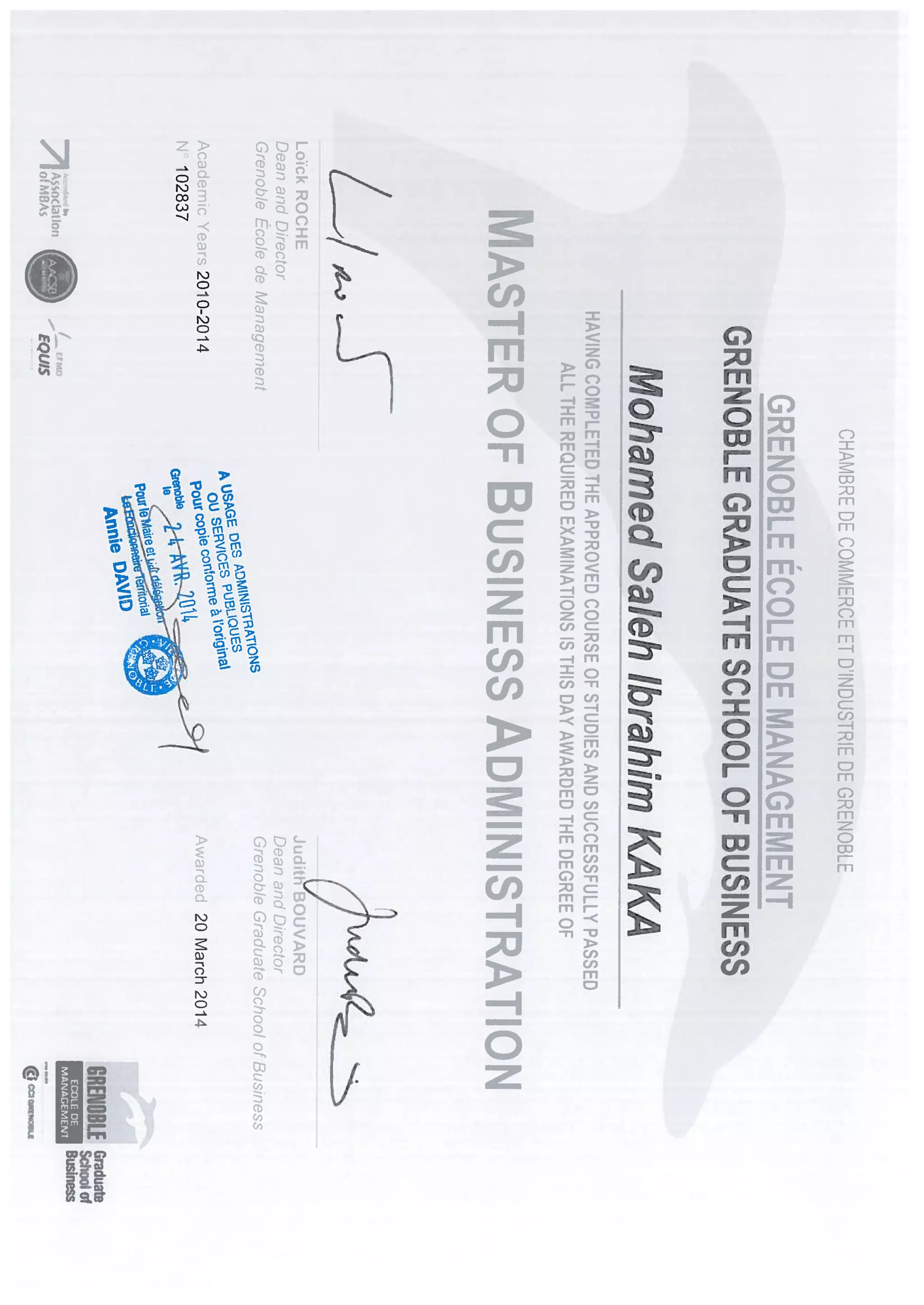 MBA Certificate | PDF