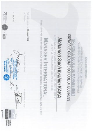 MBA Certificate | PDF