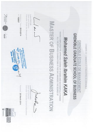 MBA Certificate | PDF