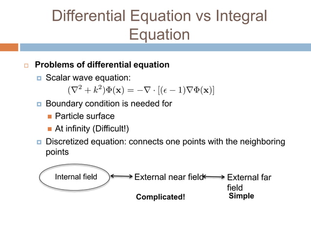 Integral Equation Formulation of Electromagnetic Scattering from Small ...