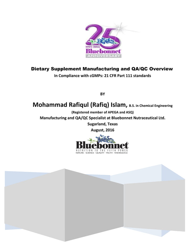 cGMP Training Course | PDF