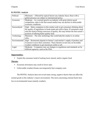 Cole Howie - Chipotle Case | PDF